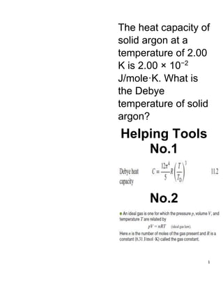 Debye Temp & Solid Argon.doc