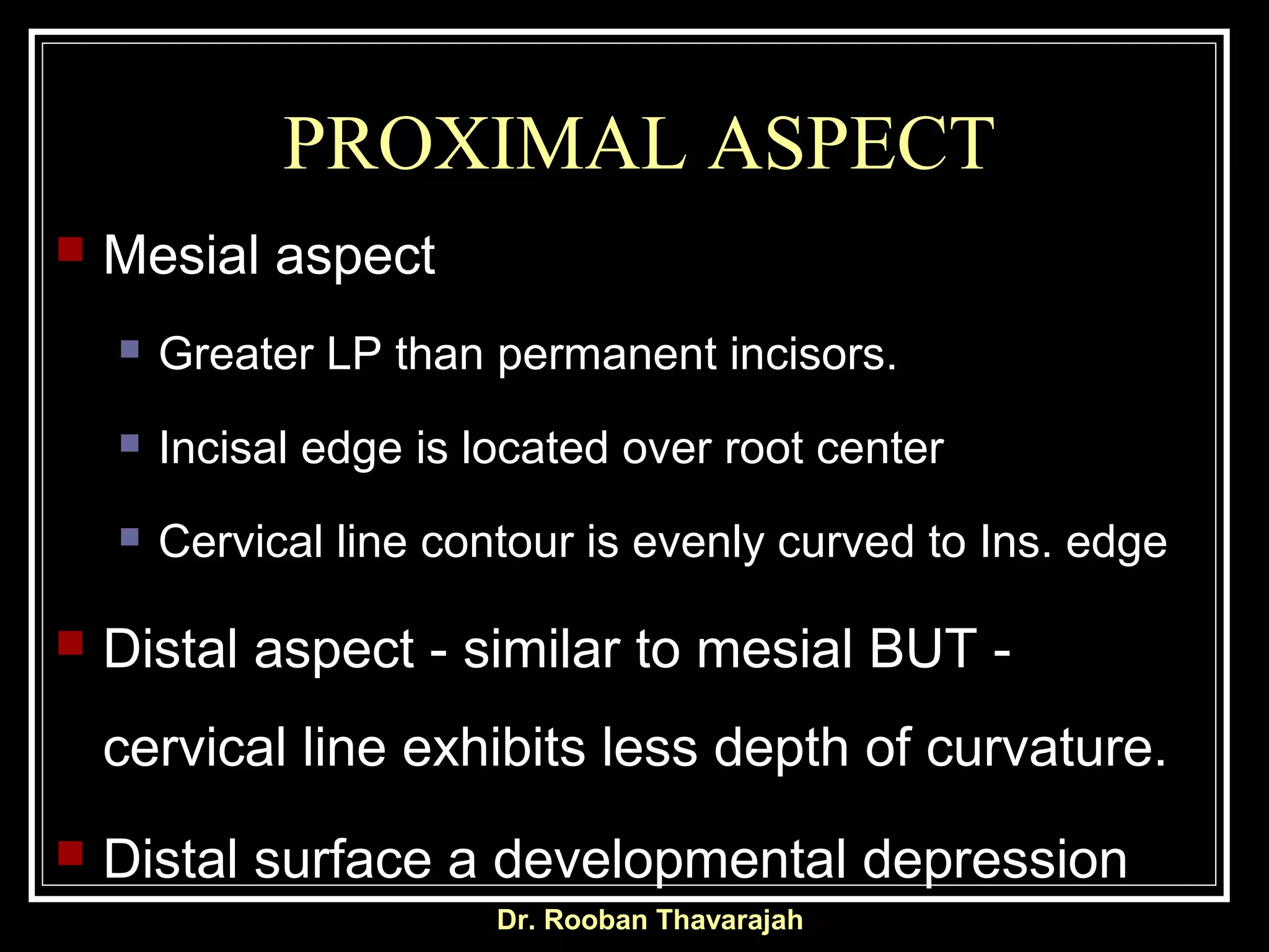 Morphology of Human Deciduous Mandibular Central Incisor Tooth | PPT