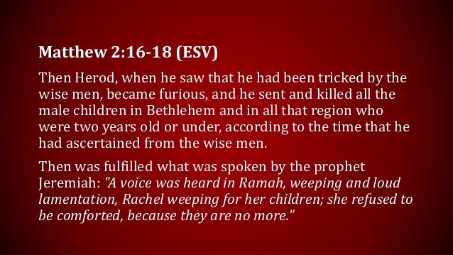 Merry Christmas? (Matthew 2:16-18)