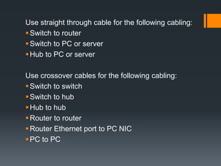 Types of Ethernet Cable | PPTX