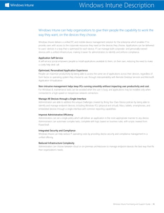 Microsoft Intune Purchase Guide - From Atidan | PDF