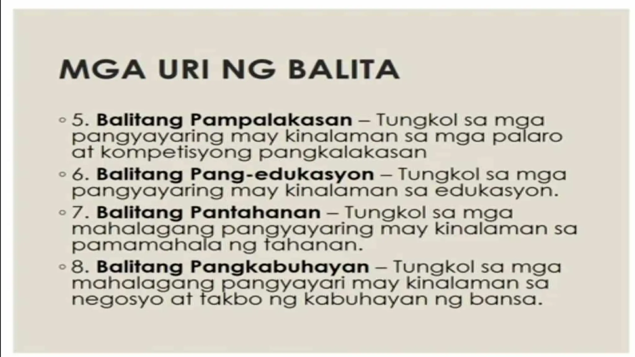 Balitang Pampahayagan (MATATAG KURIKULUM 7) | PPTX