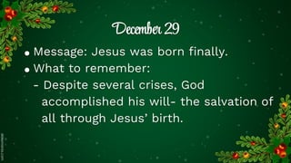 December 29, 2024 Sunday School Sermon.pptx