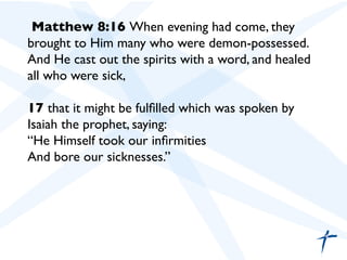 Jesus, Our Substitute For Sin and Sickness | PDF