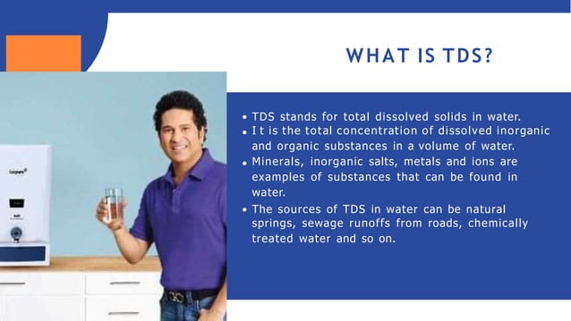 Understanding the Role of TDS Level in Drinking Water | PPTX