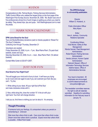 The DPW Exchange December 2006 | PDF