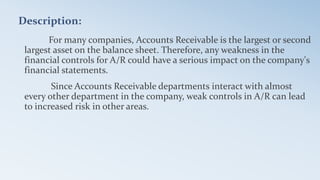 SOX : Internal Controls for Accounts Receivable | PPTX | Business ...