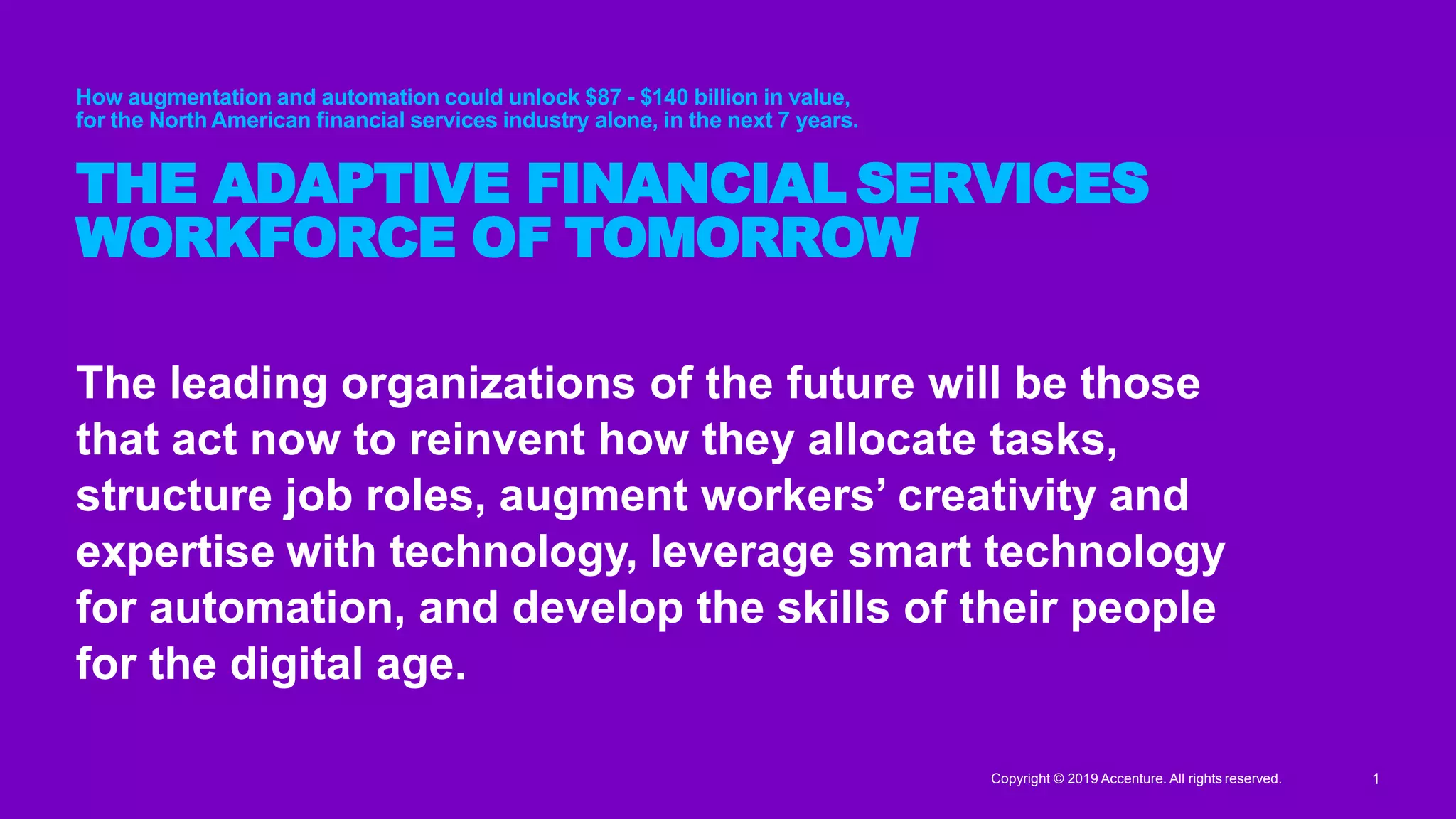 Workforce 2025 - Financial Services Skills & Roles Of The Future | PPTX