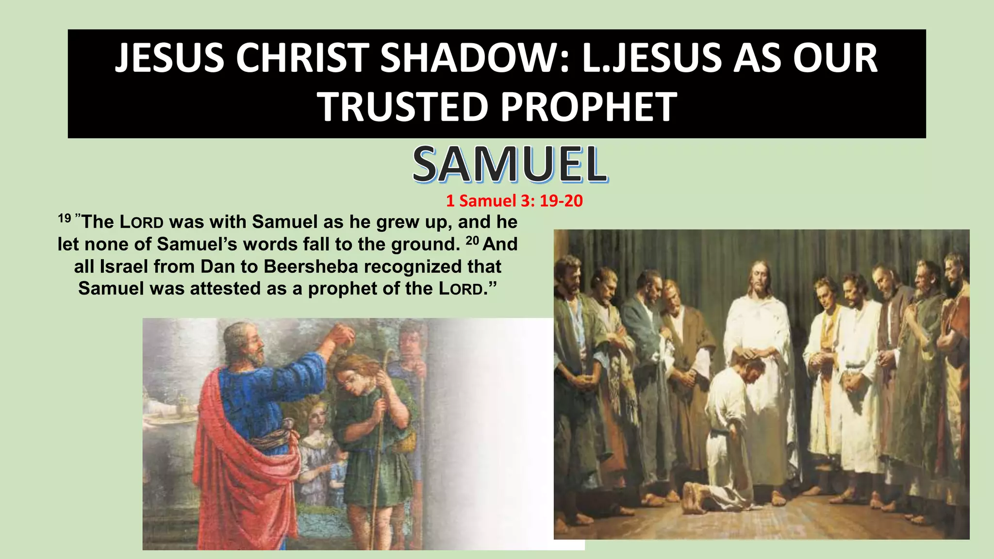 Dec 17 _JESUS FORESHADOWED IN THE BOOKS OF THE BIBLE | PPT