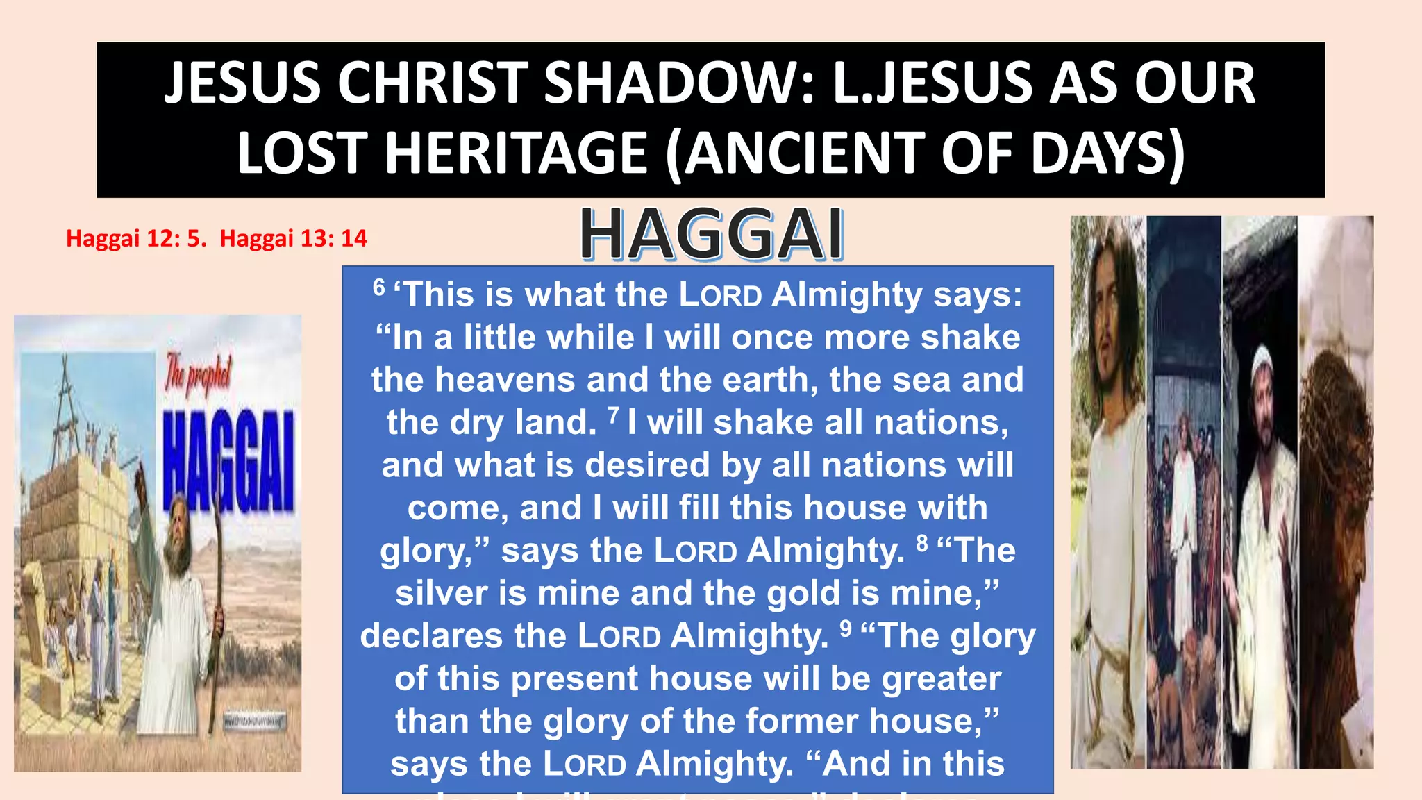 Dec 17 _JESUS FORESHADOWED IN THE BOOKS OF THE BIBLE | PPT