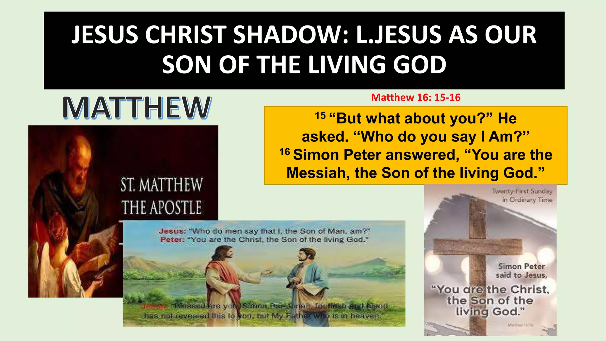 Dec 17 _JESUS FORESHADOWED IN THE BOOKS OF THE BIBLE | PPT