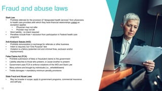 Compliance and Legal Risks in Laborist, Surgicalist, and Hospitalist Arrangements | PPTX