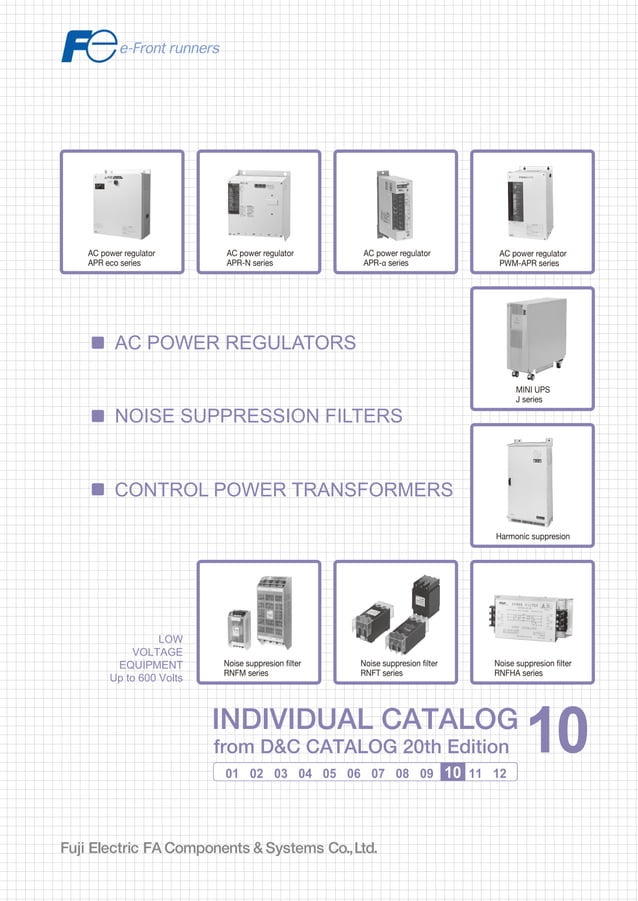 10 - Ac Power Regulators & Control Power Transformers - Fuji Electric | PDF