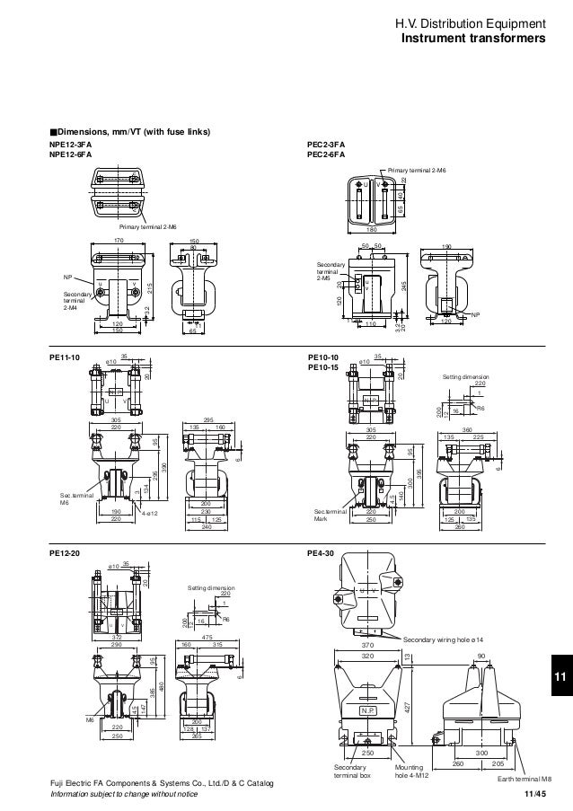 11 - Power Fuses, VT & CT - Fuji Electric