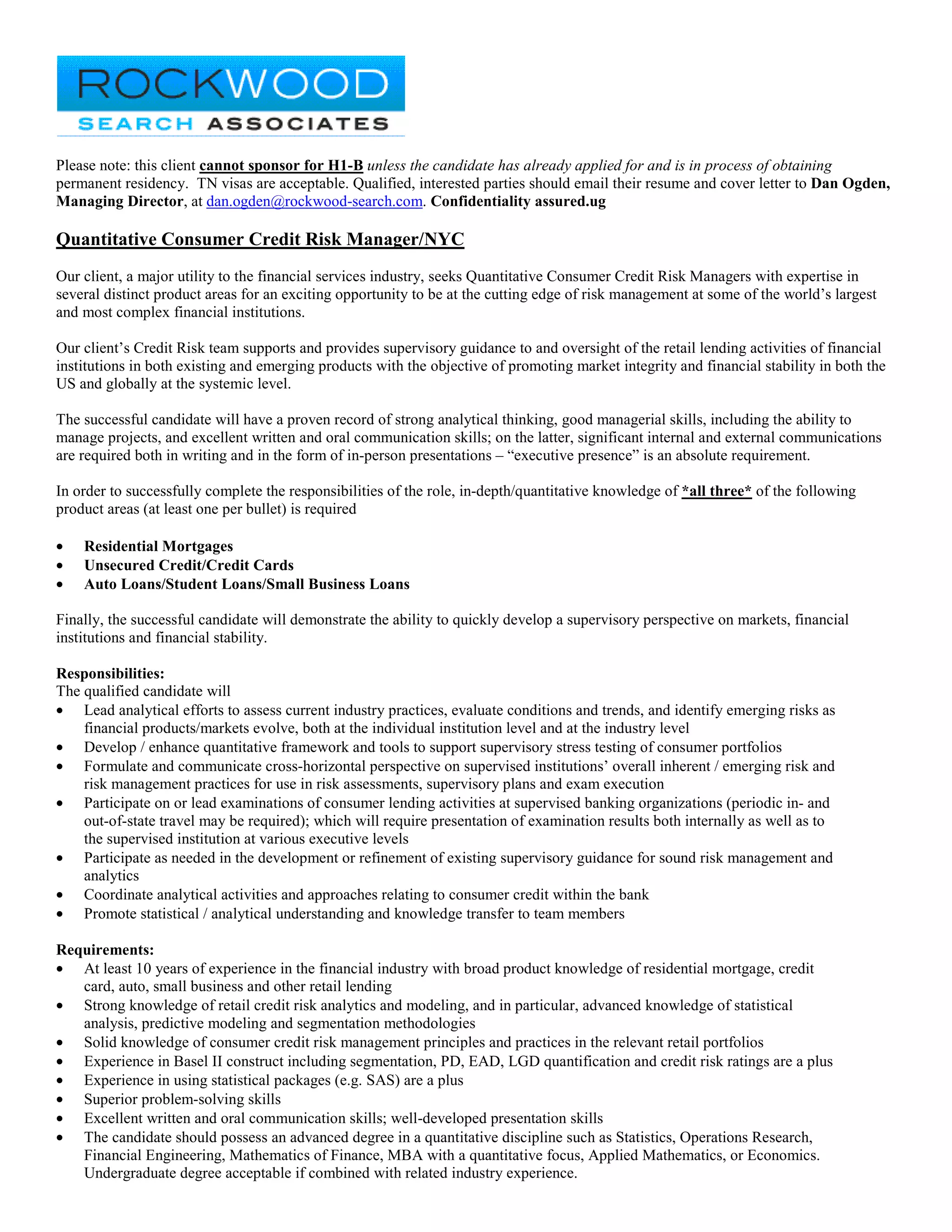 Dec 2012 Credit Risk Manager | PDF