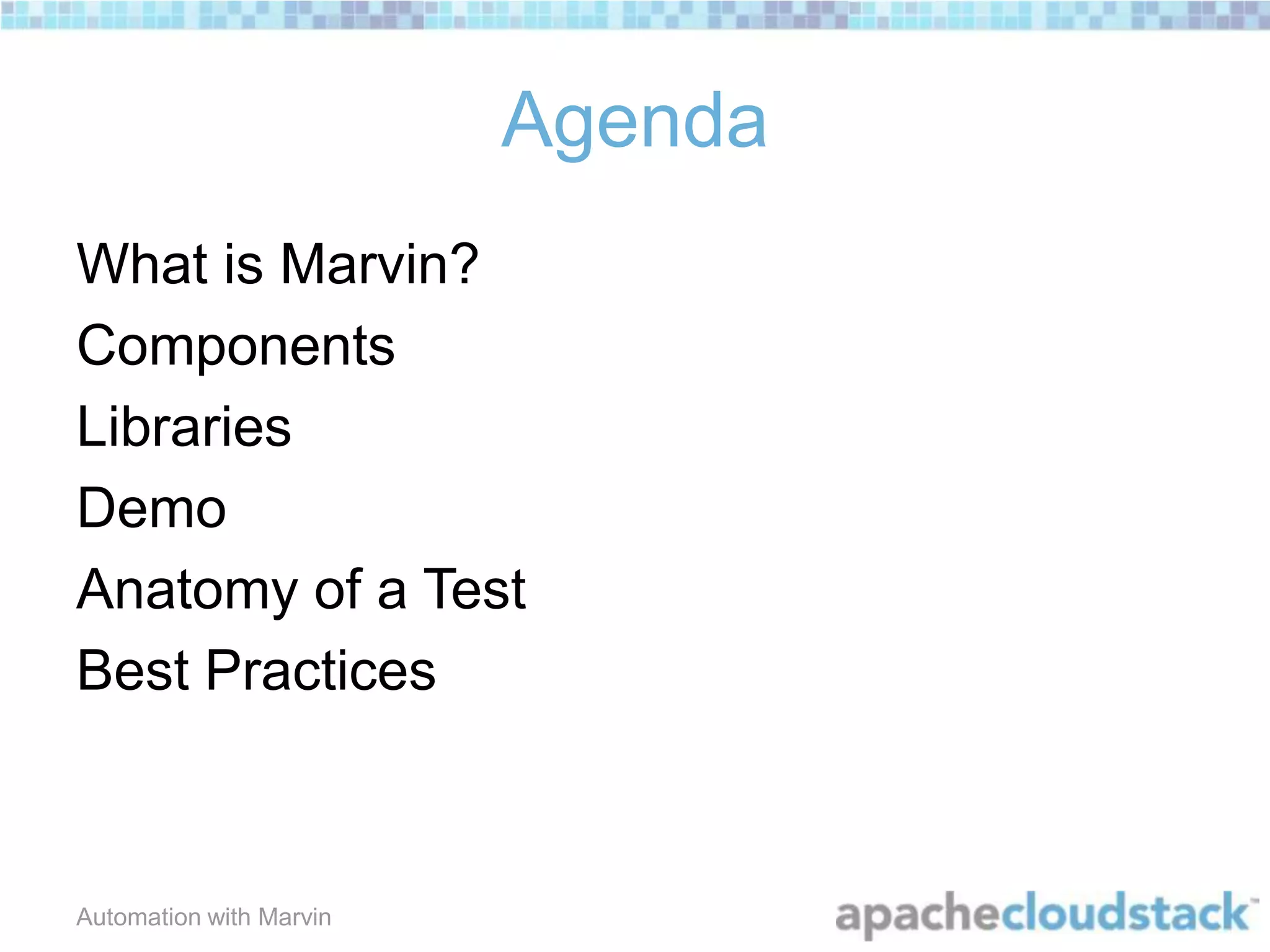 Automation Using Marvin Framework By Sowmya Krishnan Ppt