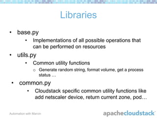 Automation Using Marvin Framework by Sowmya Krishnan | PPTX