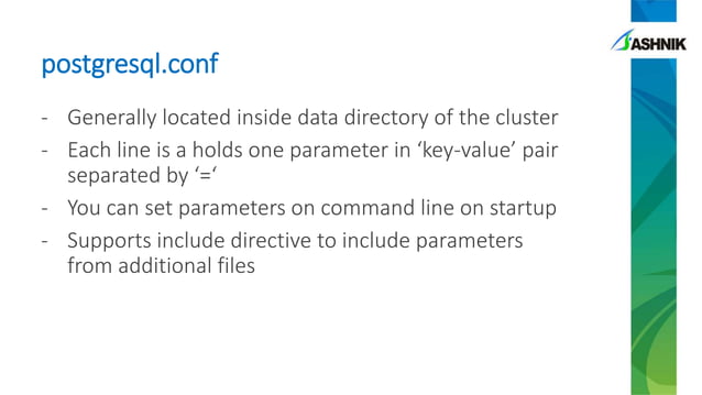 PostgreSQL Hangout Parameter Tuning | PPT
