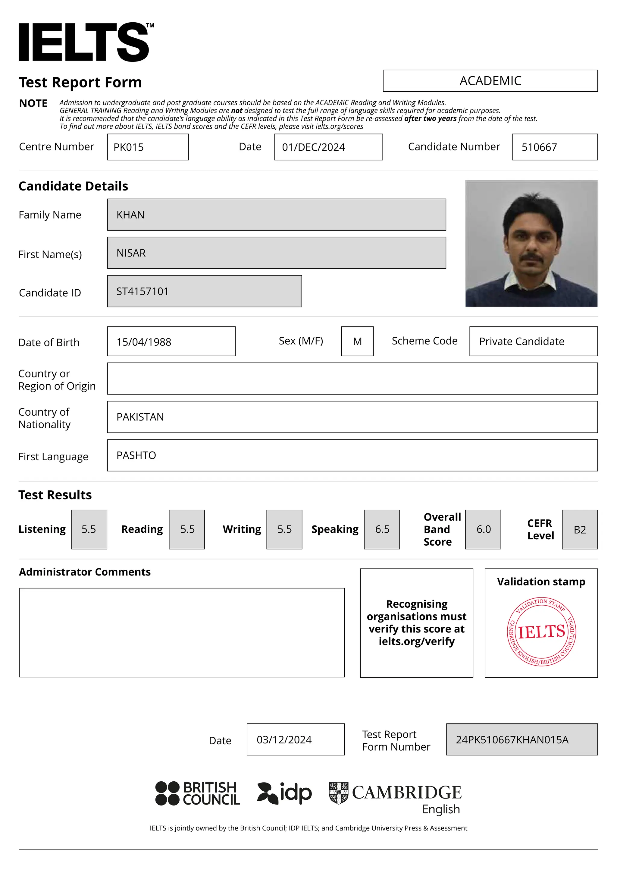 Purchase a Genuine and valid IELTS Certificate | PDF