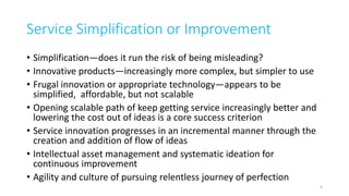 Innovation and service simplication: challenges and way forward | PDF