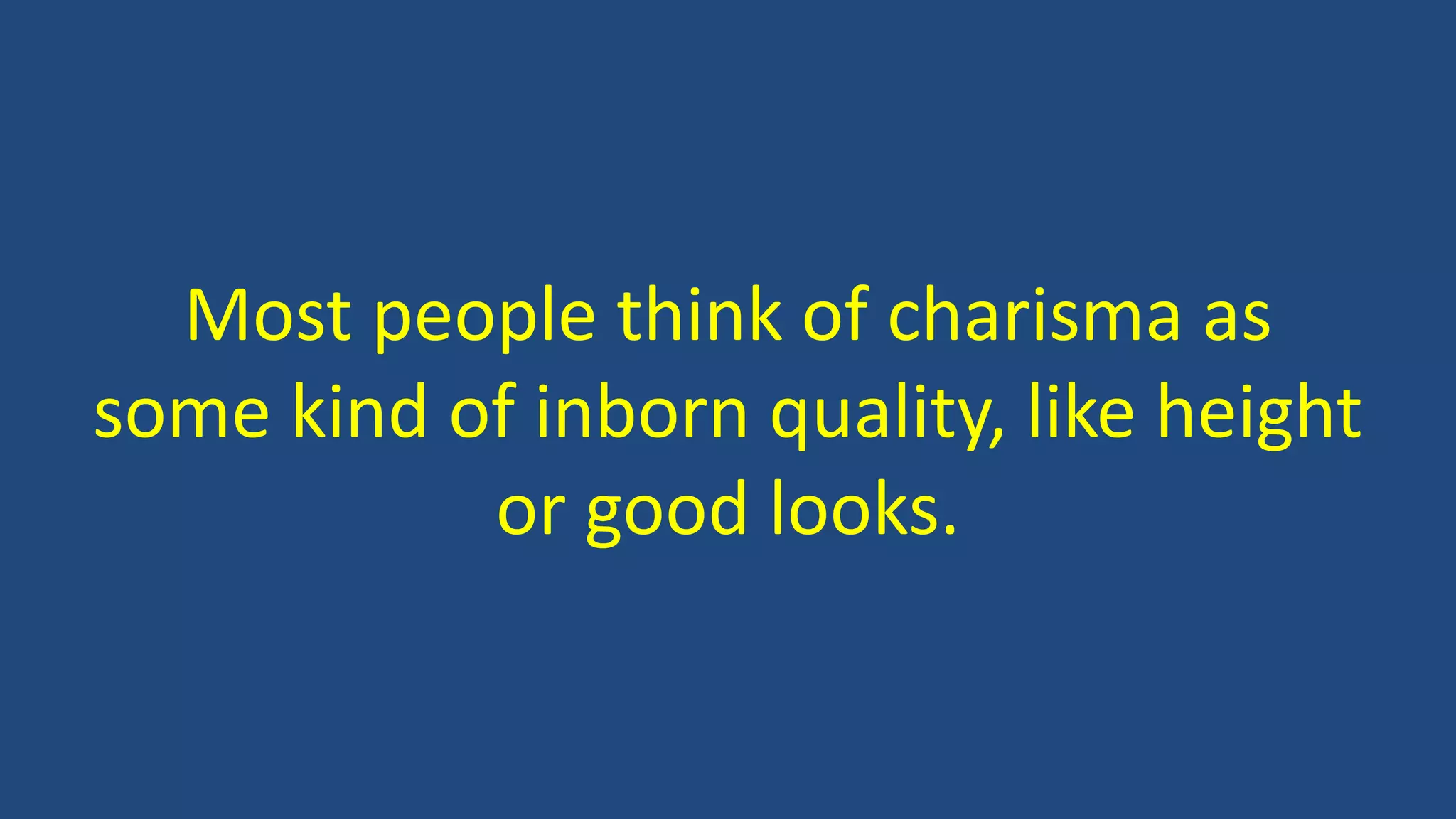 Secrets Of Charisma and Personal Magnetism | PPTX