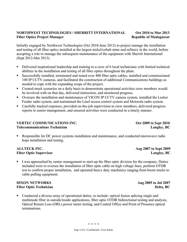 Cory Ilchuk - Resume-1 (4) | PDF