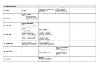 Lesson Plan in Grade 7 Science December2 | DOCX