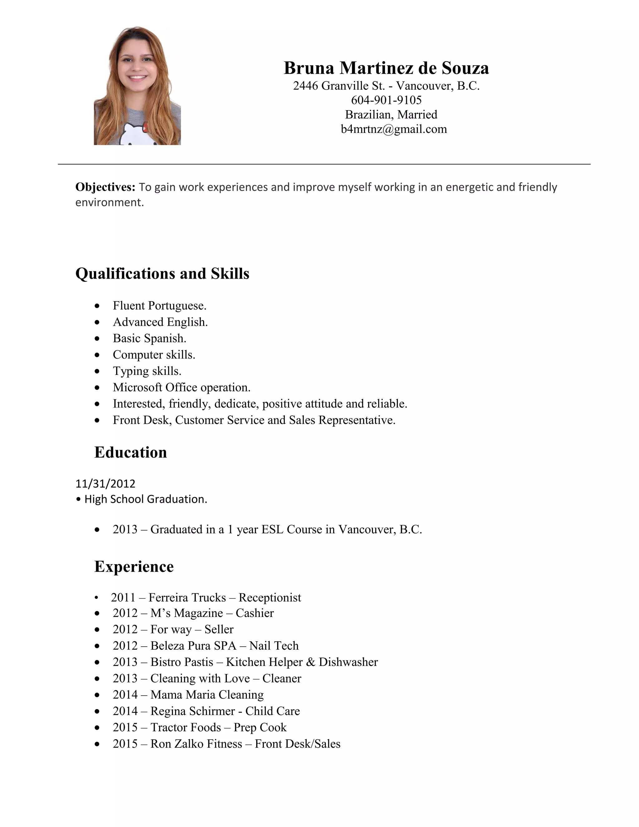 Bruna Resume | PDF