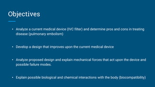 Medical Device Consulting IVC Filter Doucet Shima Trimble | PPTX