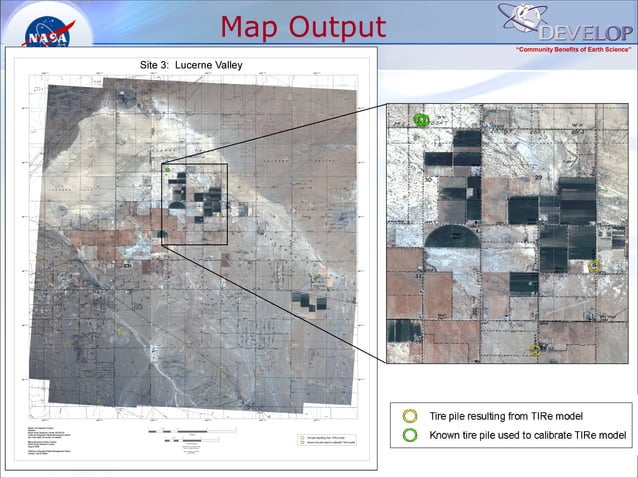 NASA DEVELOP Waste Tire Pile Maps from Space | PPT