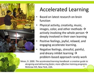 The use of innovative learning approaches and tools to catalyze ...