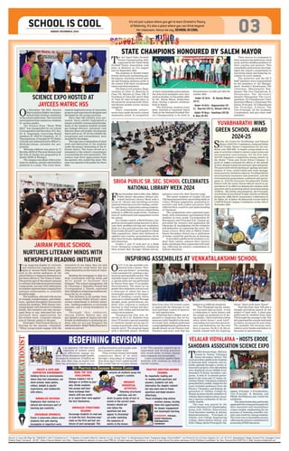 YUVABHARATHI WINS GREEN SCHOOL AWARD 2024-25 | PDF