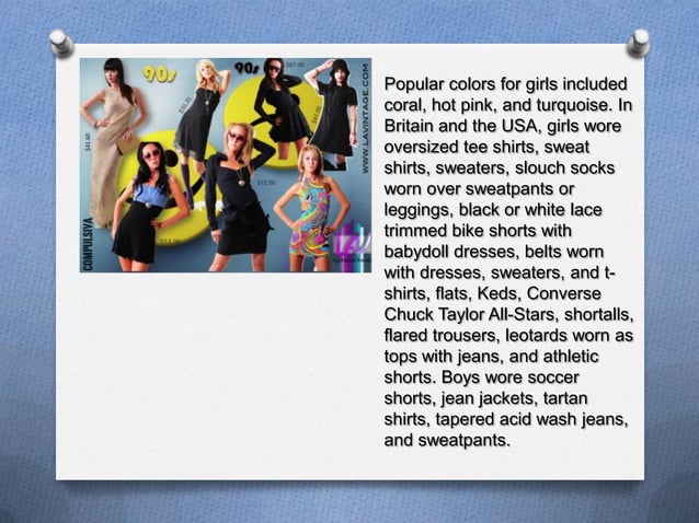 The 90's | PPTX | Women\'s Clothing | Women\'s Fashion