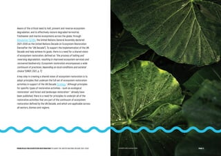 DECADE ON RESTORATION DECADE UNO ONU ODS | PDF