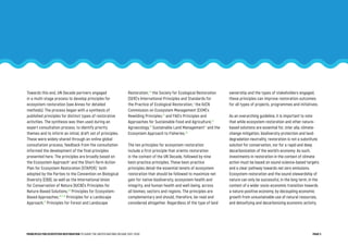 DECADE ON RESTORATION DECADE UNO ONU ODS | PDF