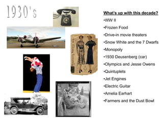 Decade overview ppt | PPT