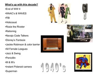 Decade overview ppt | PPT