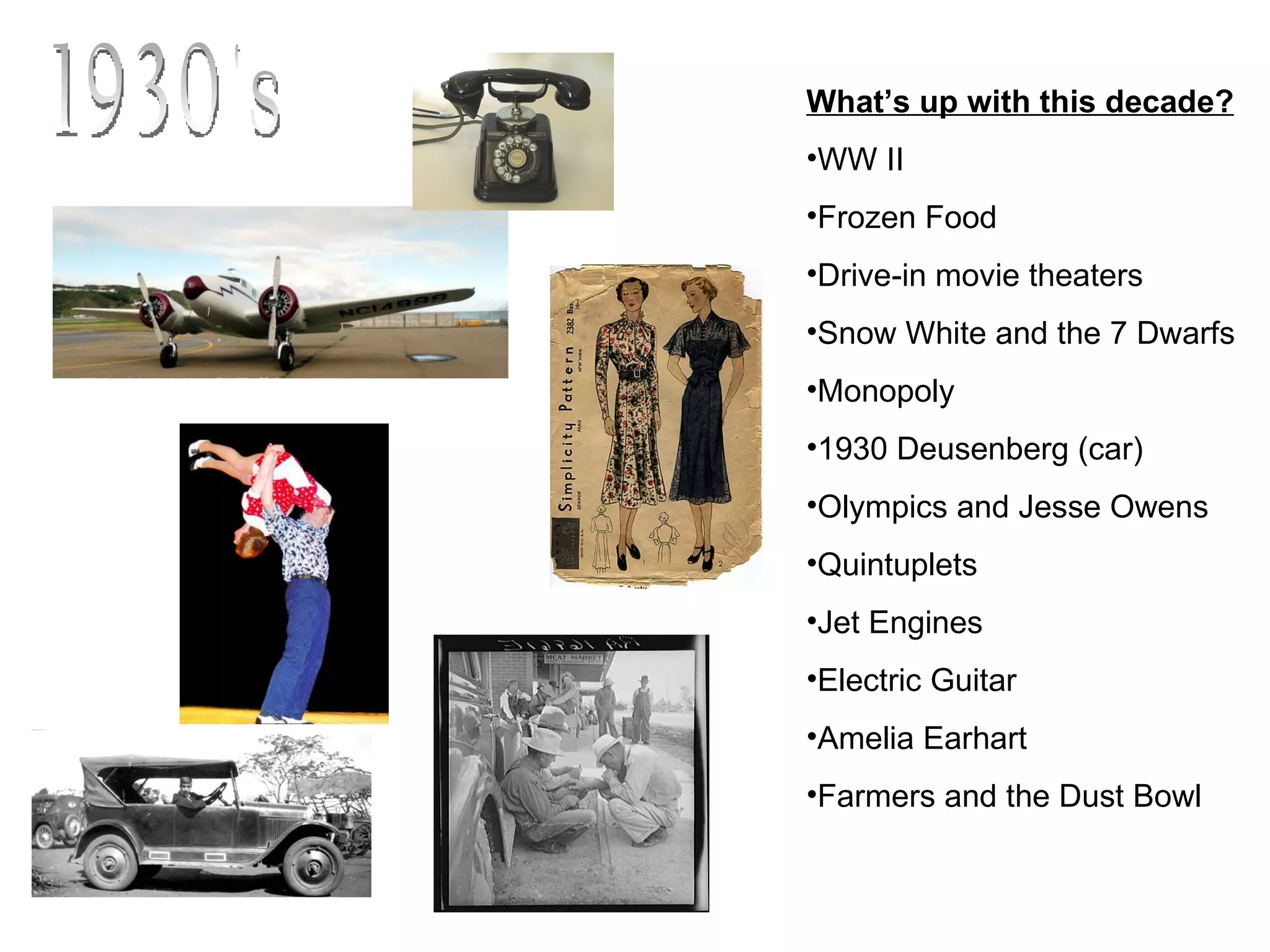 Decade overview ppt | PPT