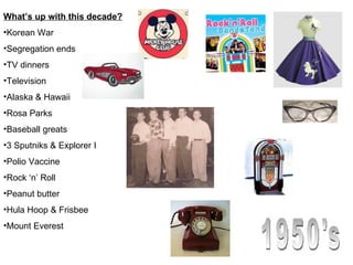 Decade overview ppt | PPT