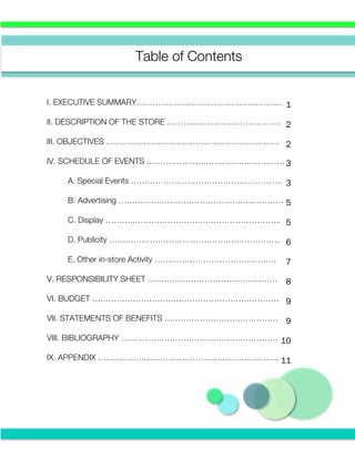 Fashion Merchandising Promotion Plan | PDF