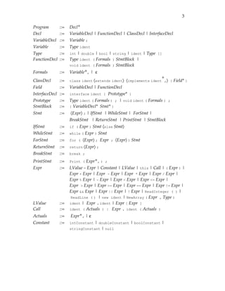 Decaf language specification | PDF