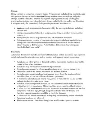 Decaf language specification | PDF