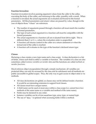 Decaf language specification | PDF