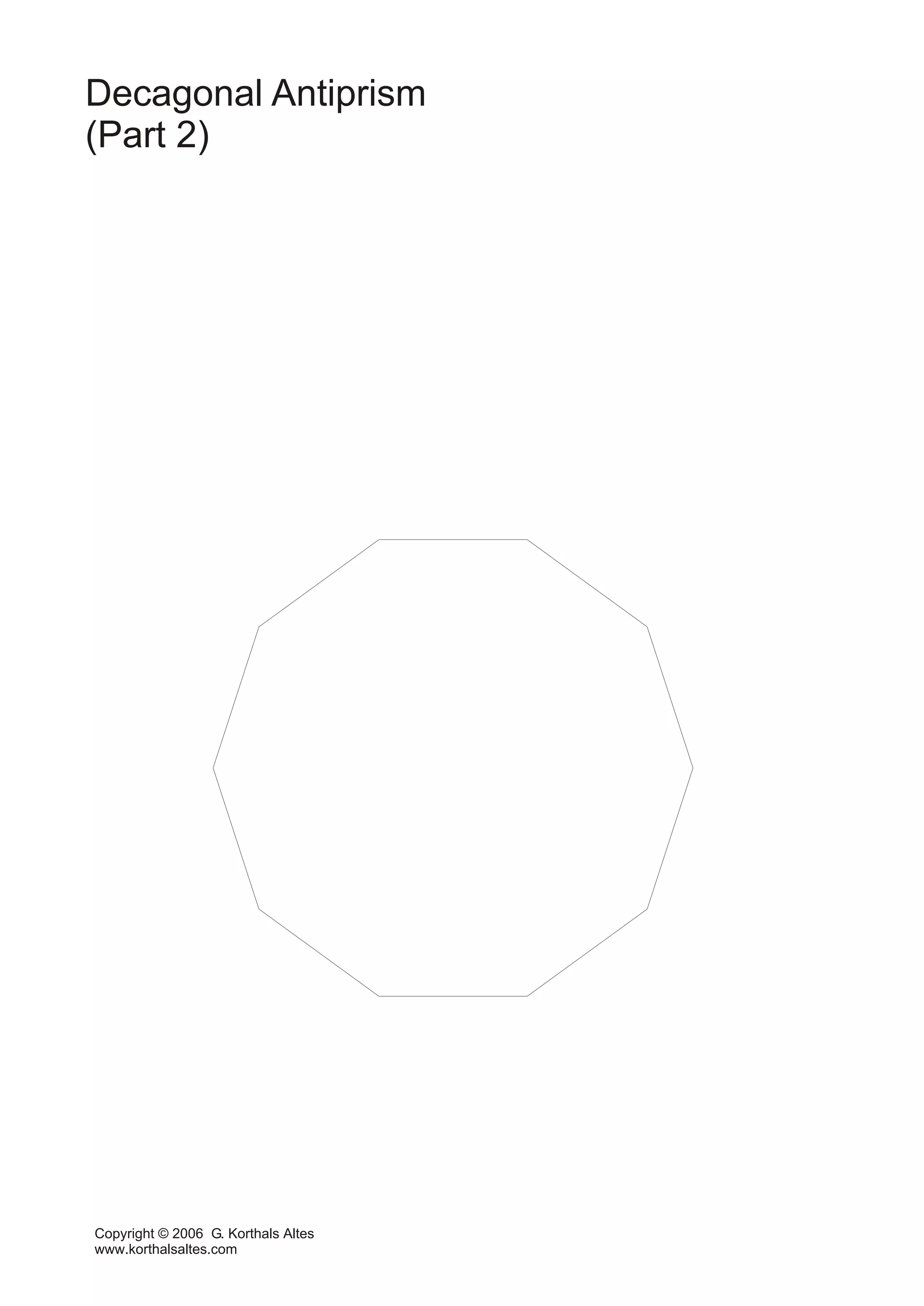 Decagonal antiprism | PDF