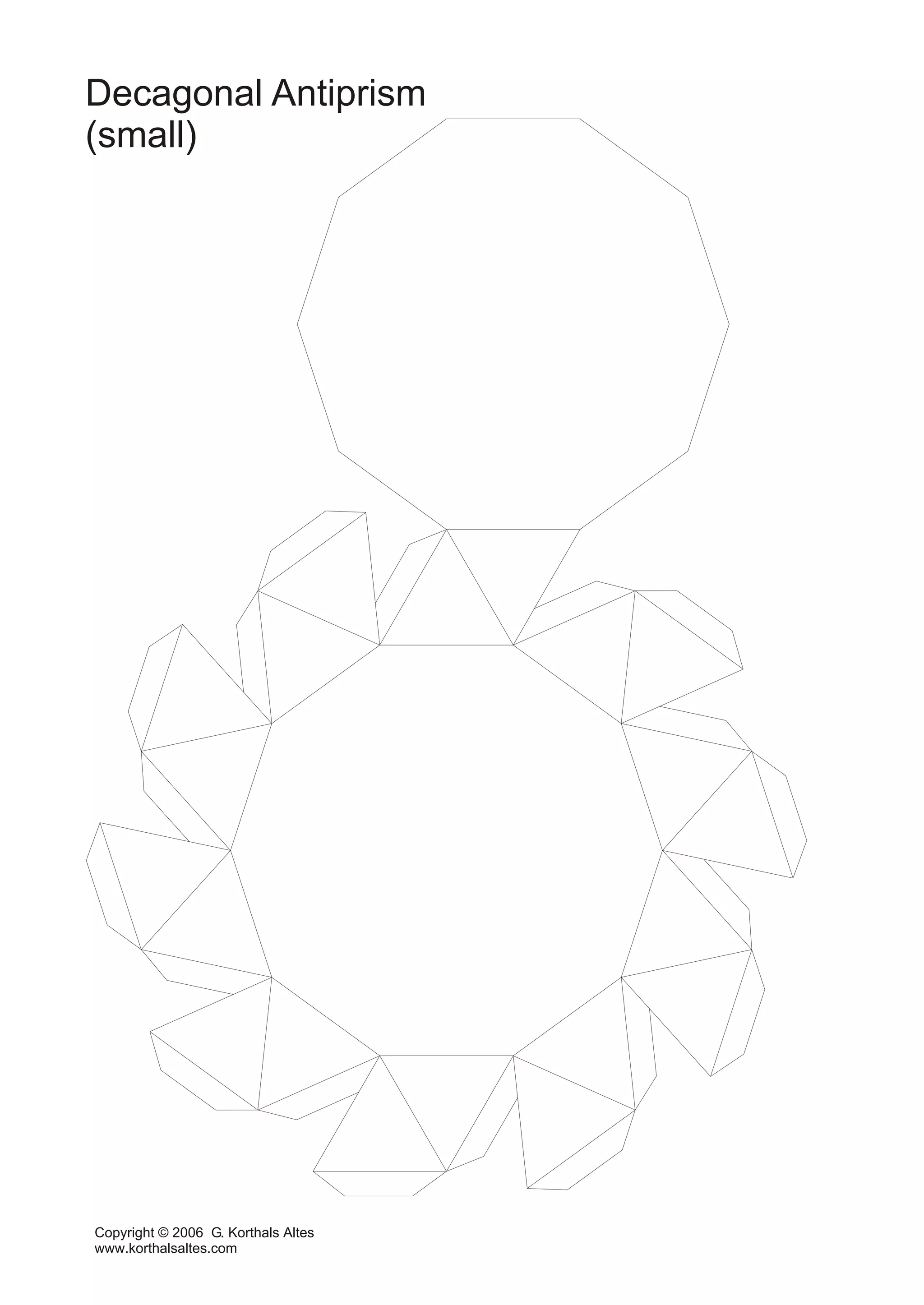 Decagonal antiprism | PDF