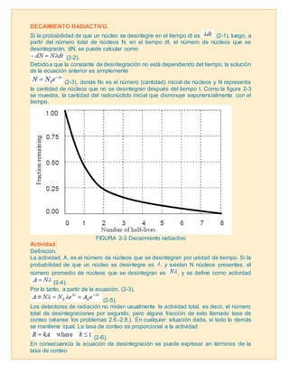 Radiactividad y Decaimiento radiactivo. | DOCX