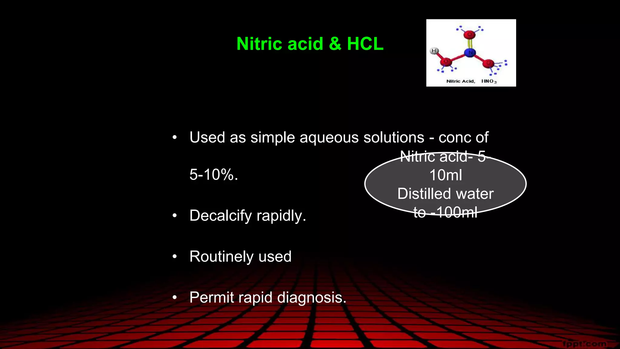 Decalcification of bone and tooth | PPT
