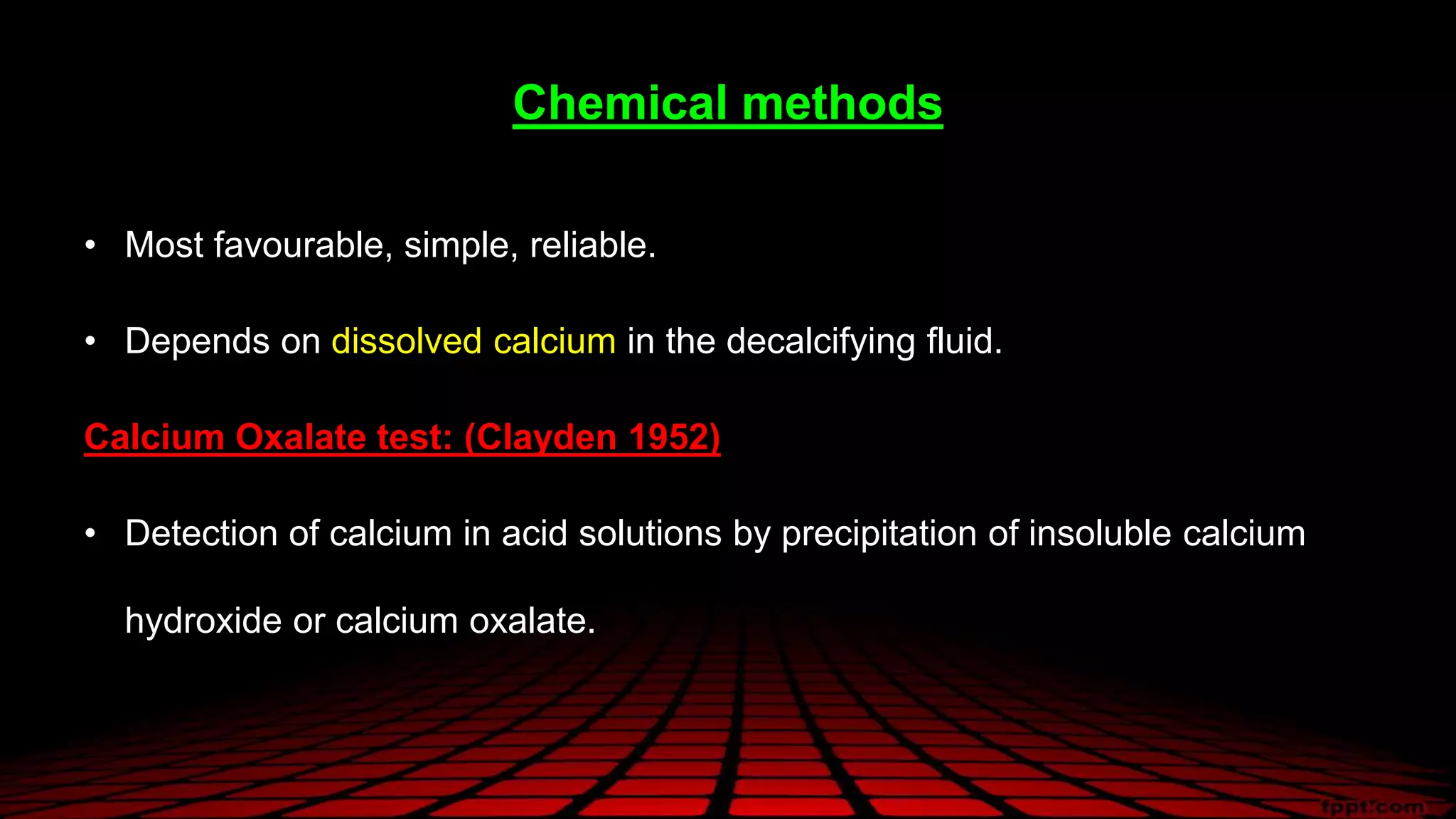 Decalcification of bone and tooth | PPT
