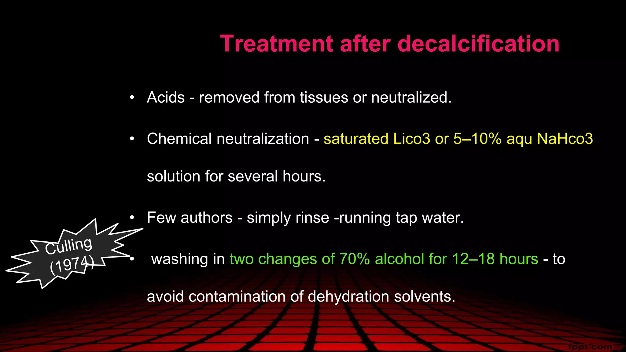 Decalcification of bone and tooth | PPT