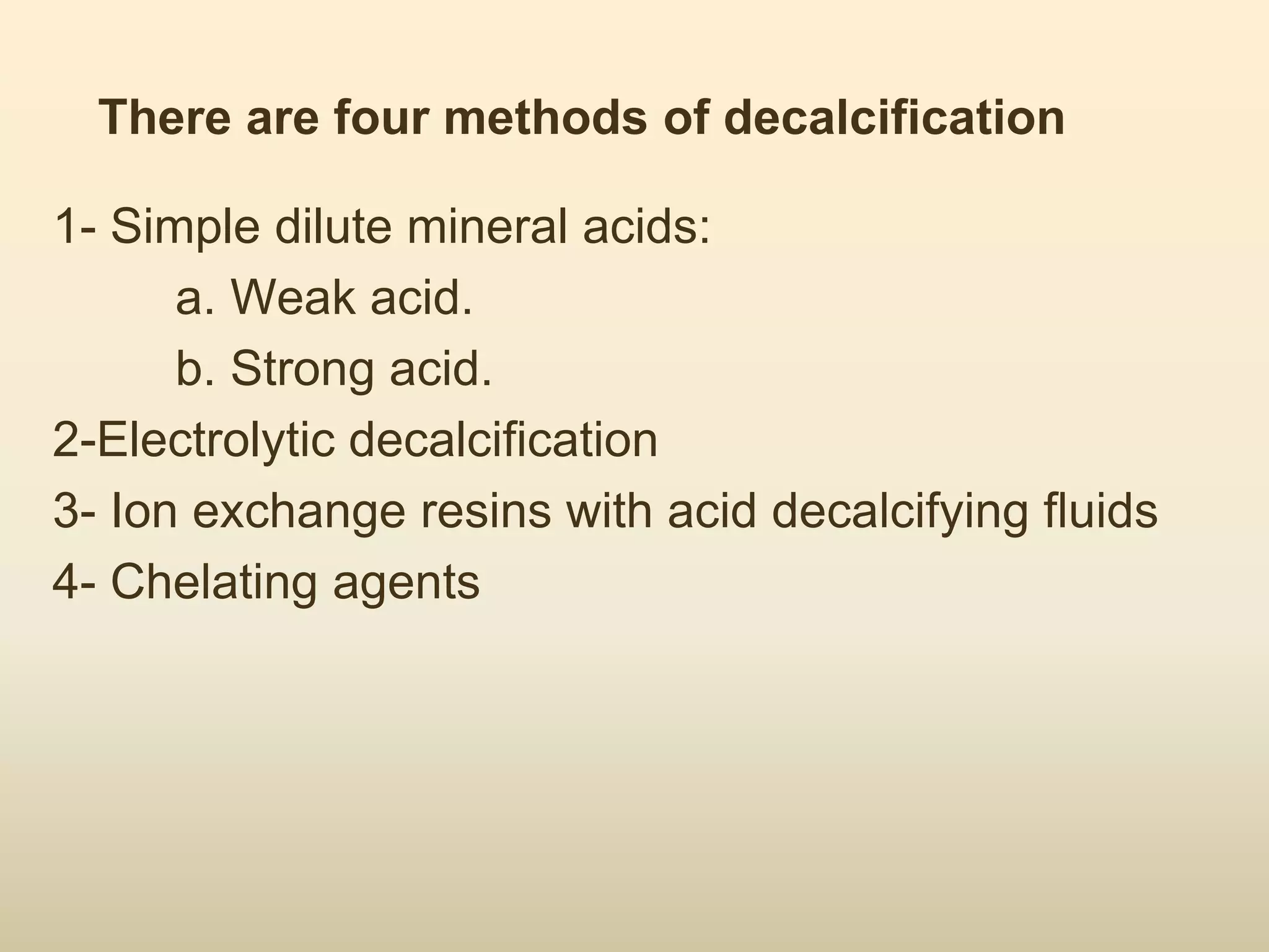 Decalcification | PDF